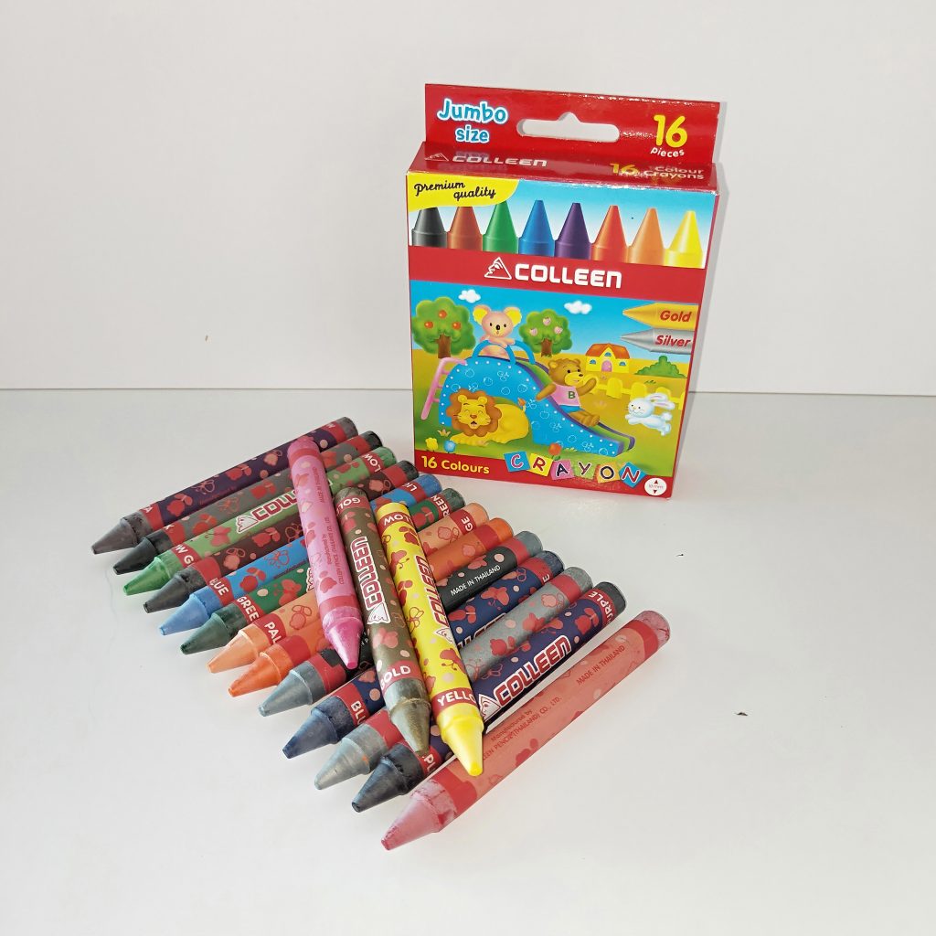 JC-16 Colleen Jumbo Size Crayon 16 Colours – Online Book & Stationery ...