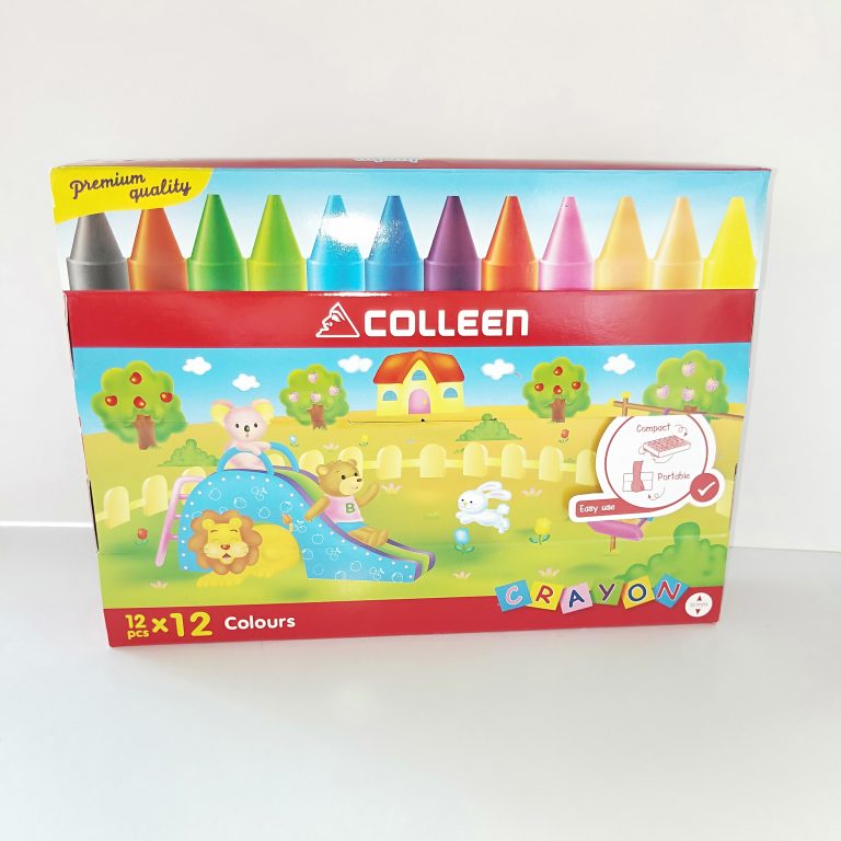 JC-144 Colleen Premium Sets Crayon 12 Colours x 12 Pcs – Online Book ...
