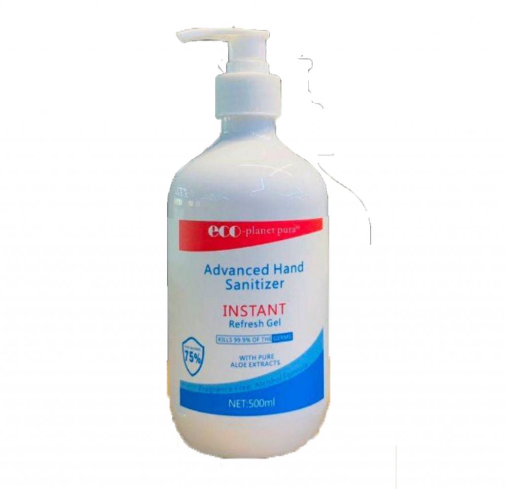 Eco-Planet Pura Alcohol Hand Sanitizer Refresh Gel 500ml – Online Book ...